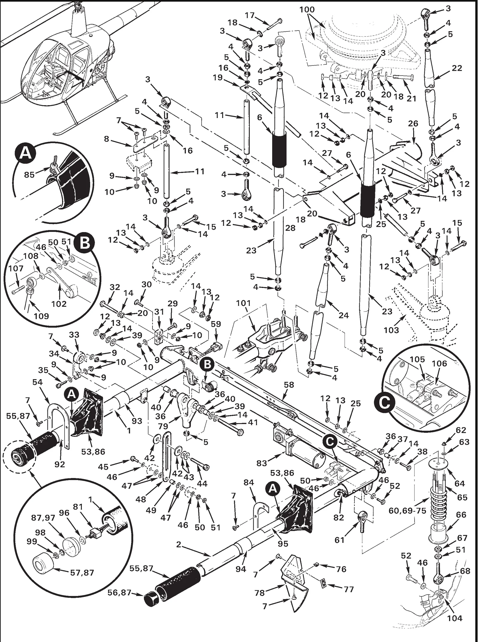NAS6604-7 Robinson Bolt: Price & Availability | APEX Helicopters